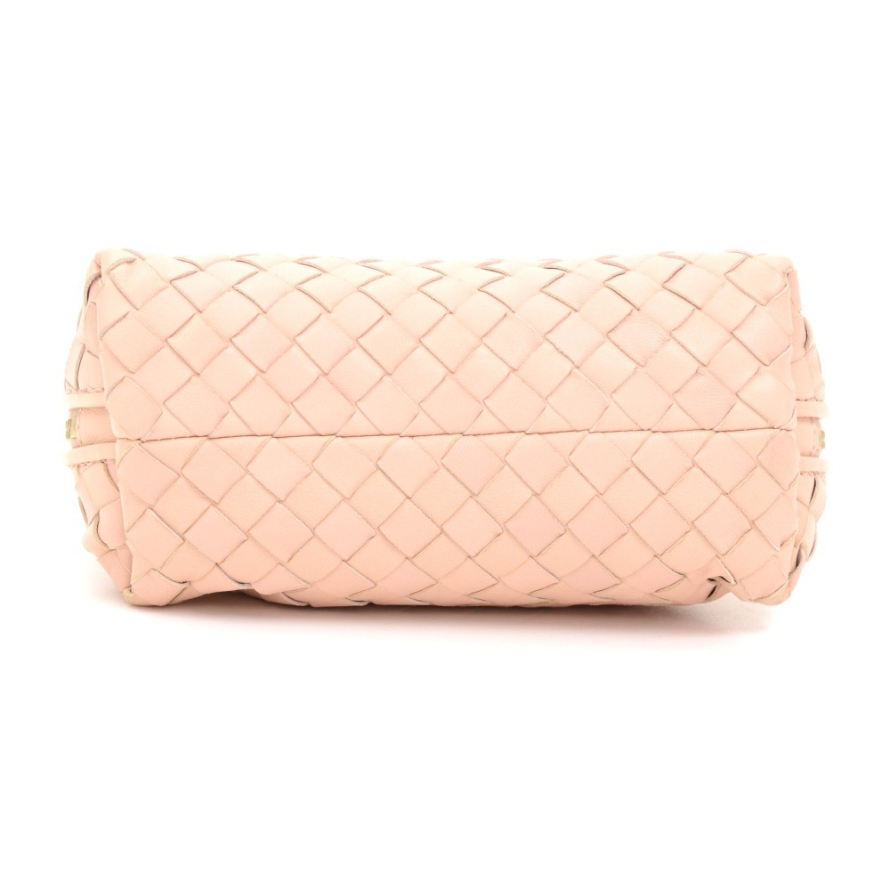 Bottega Bottega Veneta Light Pink Leather Cosmetic Pouch/Clutch Bottega Bottega Veneta Light Pink Leather Cosmetic Pouch/Clutch